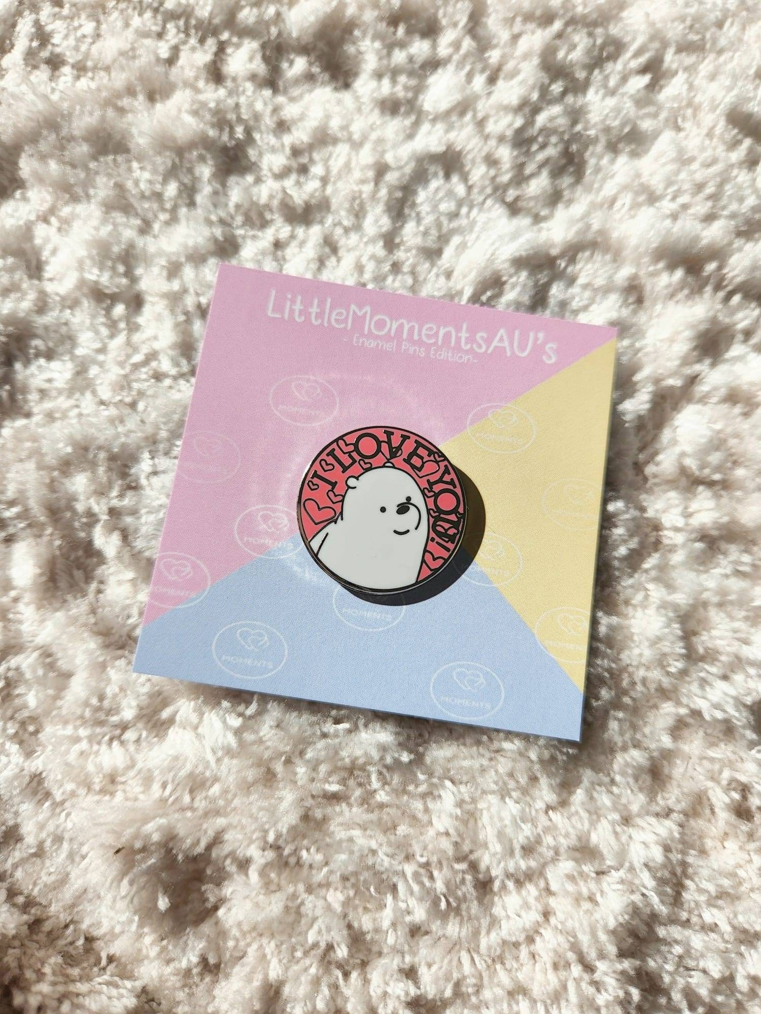 I LOVE YOU! Ice Bear - Enamel Pin - Etsy