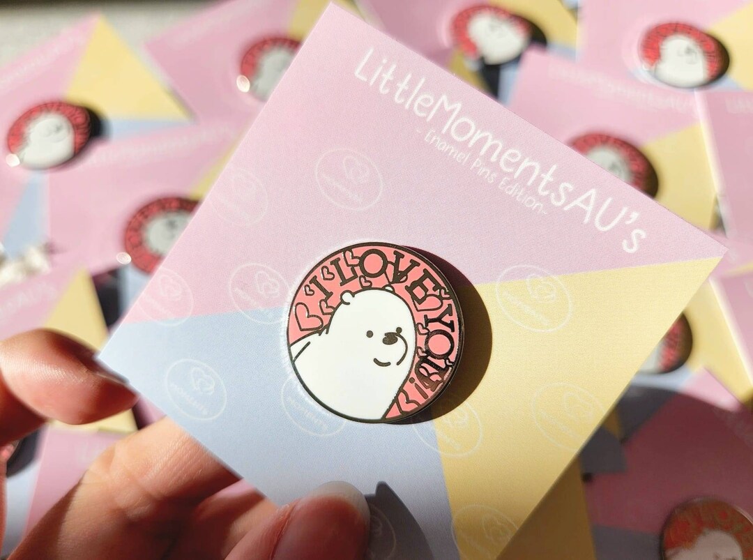 I LOVE YOU! Ice Bear - Enamel Pin - Etsy