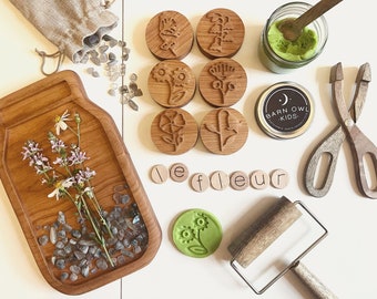 JAR Cherry Wood Tinker Sensory Sorting TRAY Bug Mason Style Homeschool ...