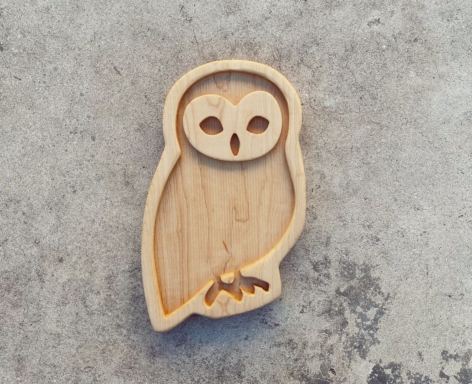 OWL Maple Wood Tinker Sensory Sorting TRAY Homeschool Lesson | Etsy