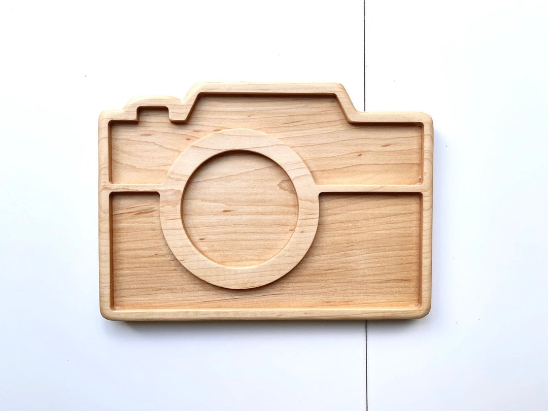 CAMERA Sensory Tray Maple Wood Tinker Photography Sorting Homeschool ...