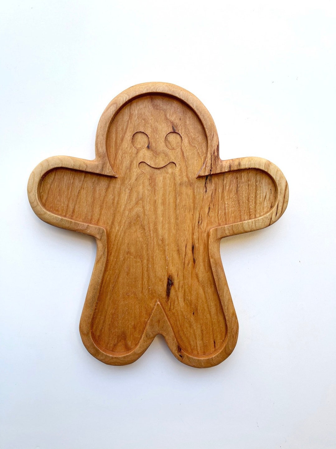 Gingerbread Man Christmas Cherry Wood Tinker Sensory Sorting TRAY ...