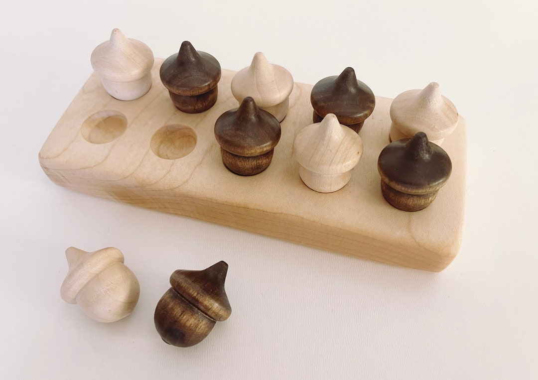 Ten Frame Counting Tray With 10 Acorn Counters Math Preschool ...