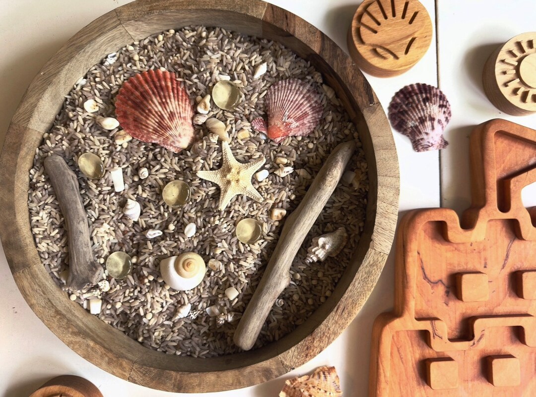 SEASHORE Sensory Mix Ocean Beach Premade Rice Summer Spring Kit Tinker ...
