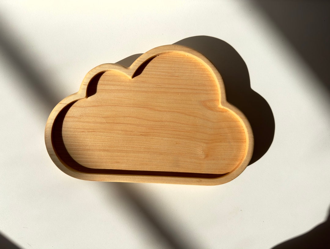 Cloud Maple Wood Tinker Sensory Sorting Tray Weather - Etsy