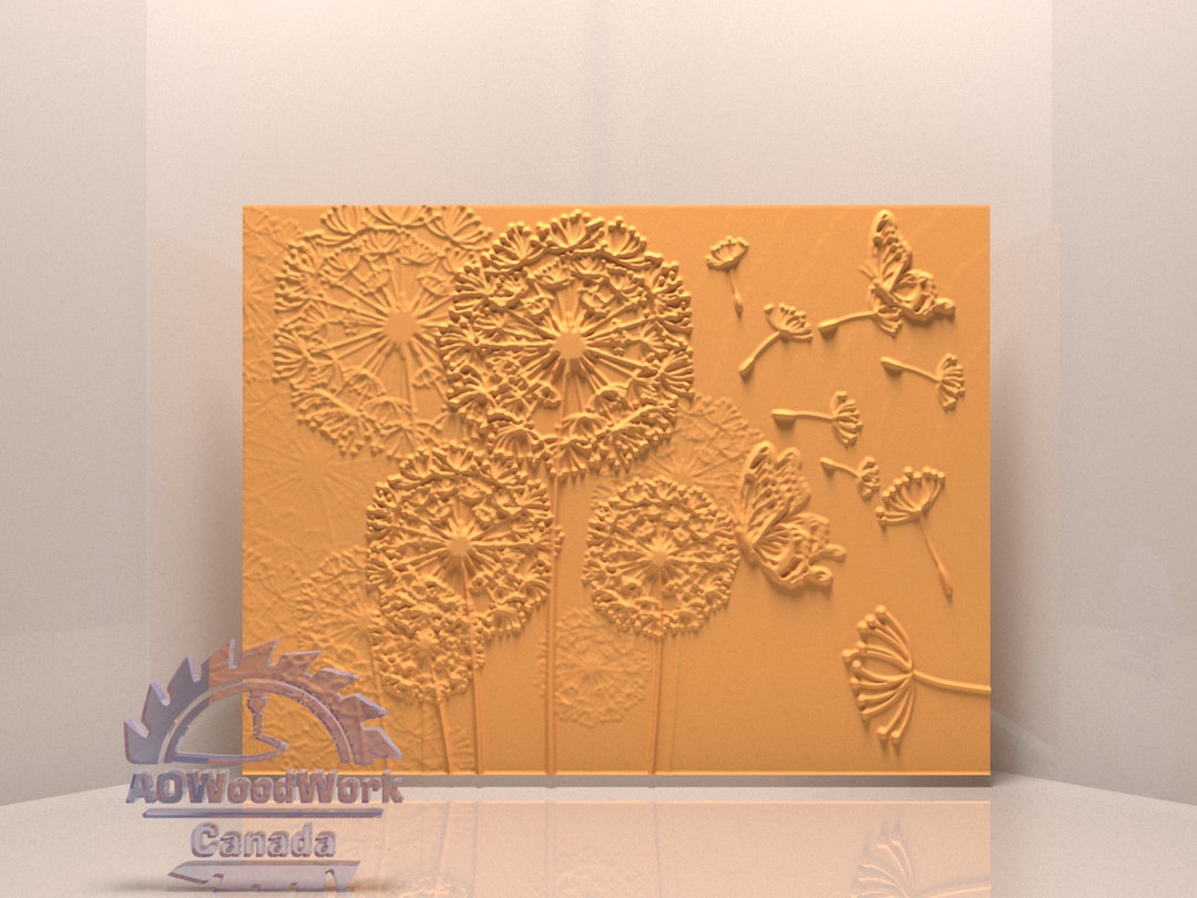 Flowers, Decor, 3D STL Model, CNC Router Engraver,artcam,cnc Files,wood ...