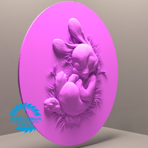 Sweet Bunny ,gift,3d STL Model,cnc Router Engraver,artcam,cnc Files,art ...