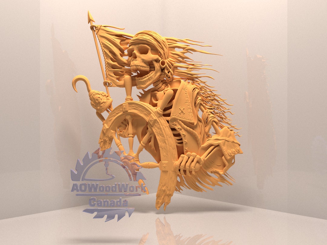 Pirate, Halloween for Cnc, 3D Stl Model, Cnc Router Engraver, Artcam ...