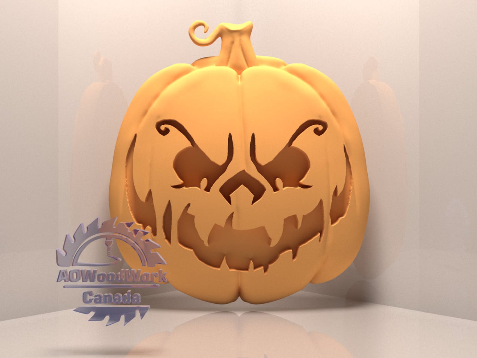 Pumpkin Set Halloween for CNC, 3D STL Model, Cnc Router Engraver ...