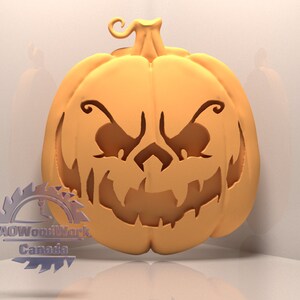 Pumpkin Set Halloween for CNC, 3D STL Model, Cnc Router Engraver ...
