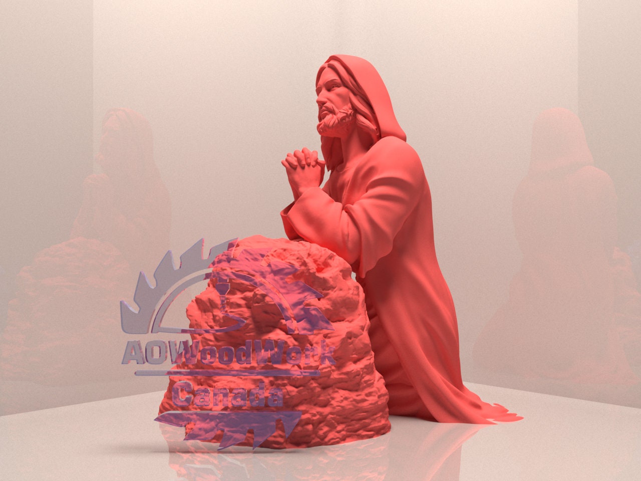 Jesus 3D STL Modelcnc Router Engraverartcamcnc - Etsy