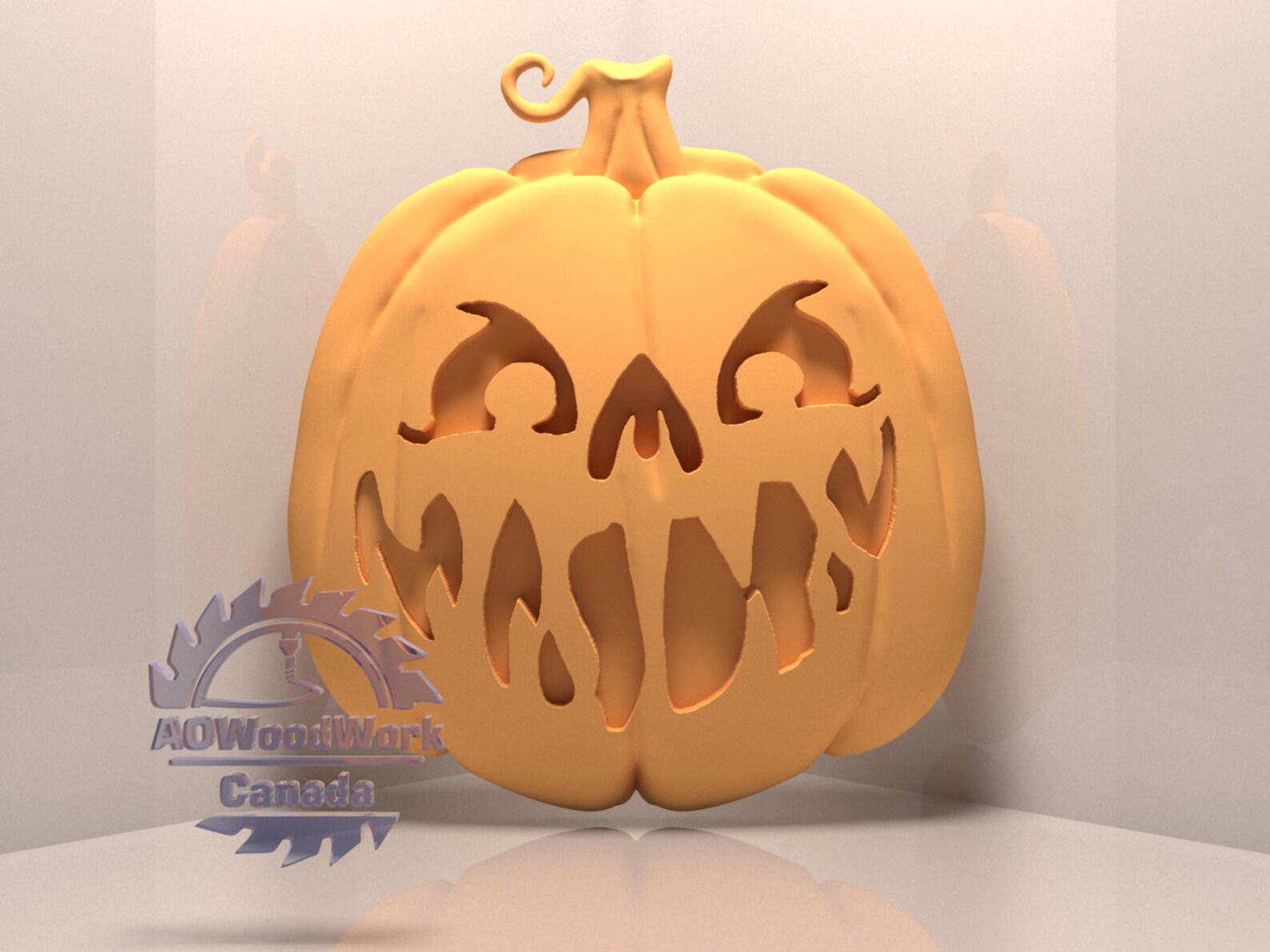 Pumpkin Set Halloween for CNC, 3D STL Model, Cnc Router Engraver ...