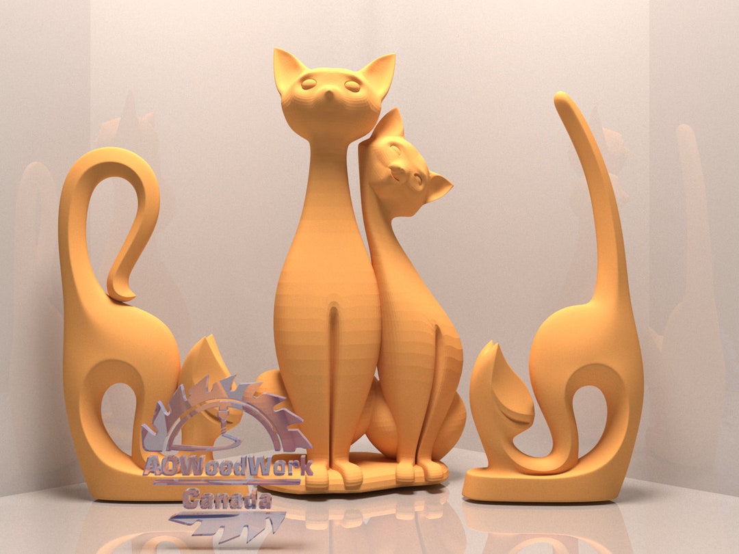 Family,cats,love,gift,3d STL Model,cnc Router Engraver,artcam,cnc Files ...