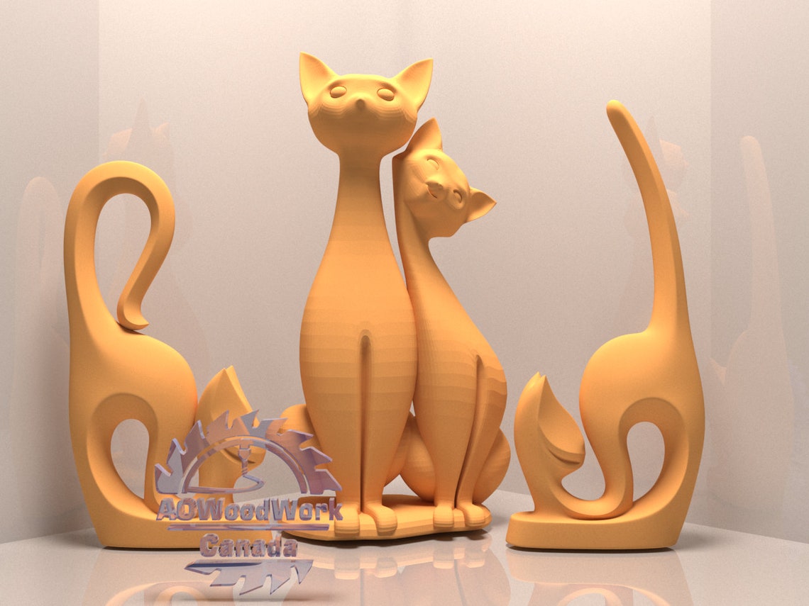 Family,cats,love,gift,3d STL Model,cnc Router Engraver,artcam,cnc Files ...