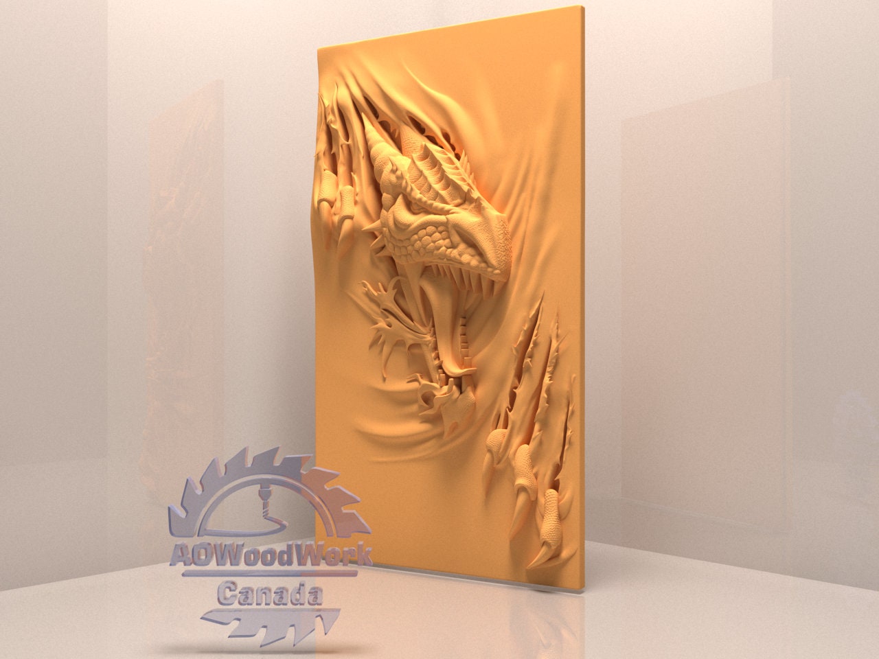 Dragon High Detail 3d Stl File Cnc T 3d Stl Model Cnc Router