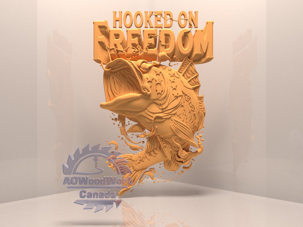 Fish,fishing, Freedom, 3D Illusion, Engrave,digital Design File, CNC ...