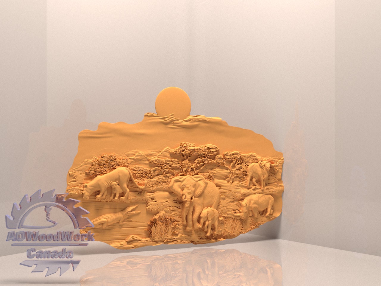 Animals,gift,3d STL Model,cnc Router Engraver,artcam,cnc Files,art,wood ...