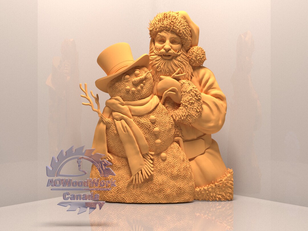 Merry Christmas, Snowman, New Year, Santa, Home Decor, Farmhouse, 3D ...