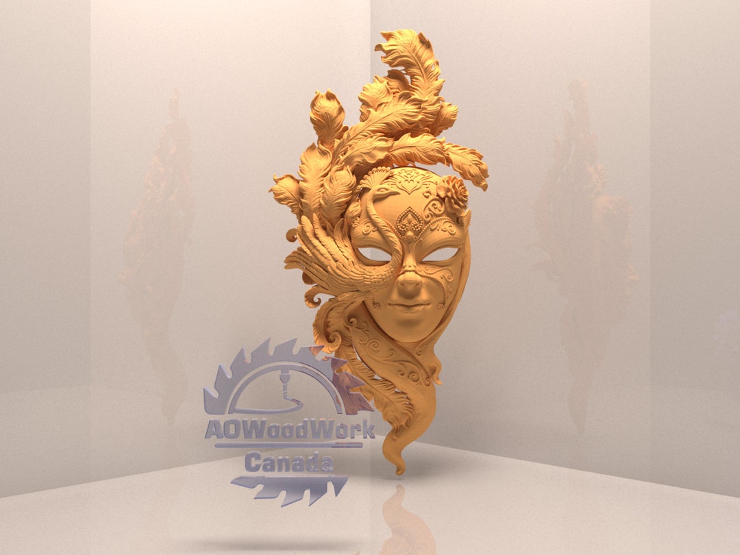 Venice Mask, Woman Model,sexy Girl, 3D STL Model,cnc Router Engraver,artcam,cnc Files,wood,wall ...