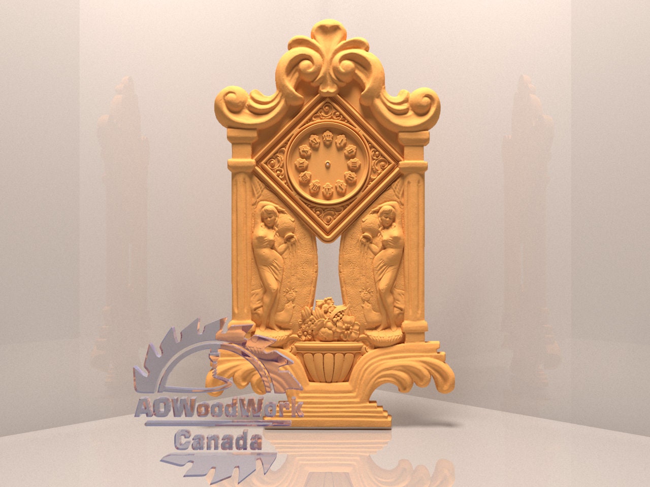 Clock, 3D, STL Model,love,cnc Router Engraver,artcam,cnc Files,art,wood ...