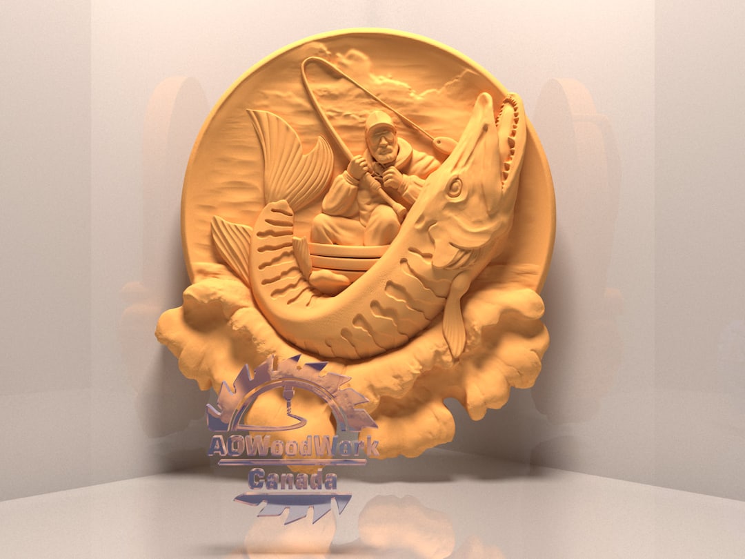 Fish,fishing, 3D Illusion, Engrave,digital Design File, CNC ...