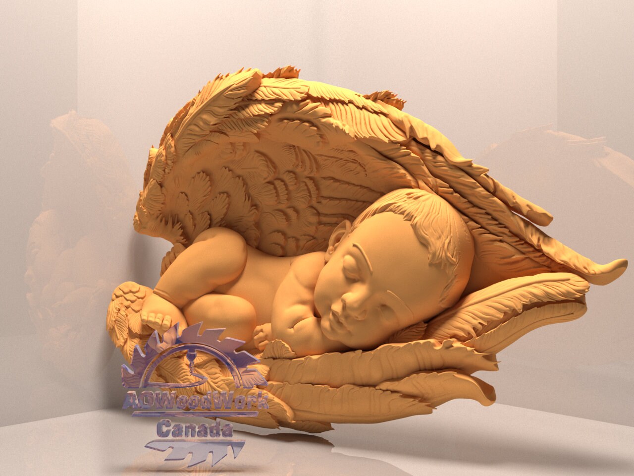 Angel,sweet Baby 3D STL File,love Sayings,gift for Her,cnc Router ...