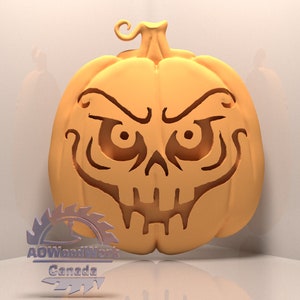 Pumpkin Set Halloween for CNC, 3D STL Model, Cnc Router Engraver ...