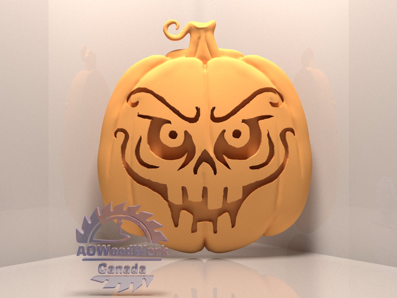 Pumpkin Set Halloween for CNC, 3D STL Model, Cnc Router Engraver ...