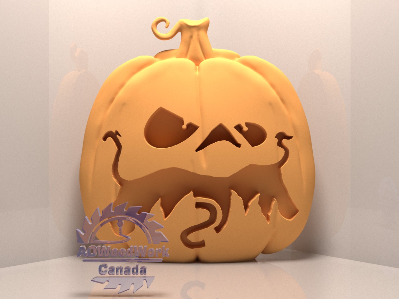 Pumpkin Set Halloween for CNC, 3D STL Model, Cnc Router Engraver ...
