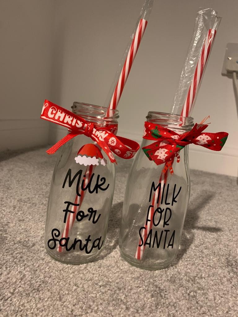 Milk for Santa Christmas Eve Santas Milk - Etsy
