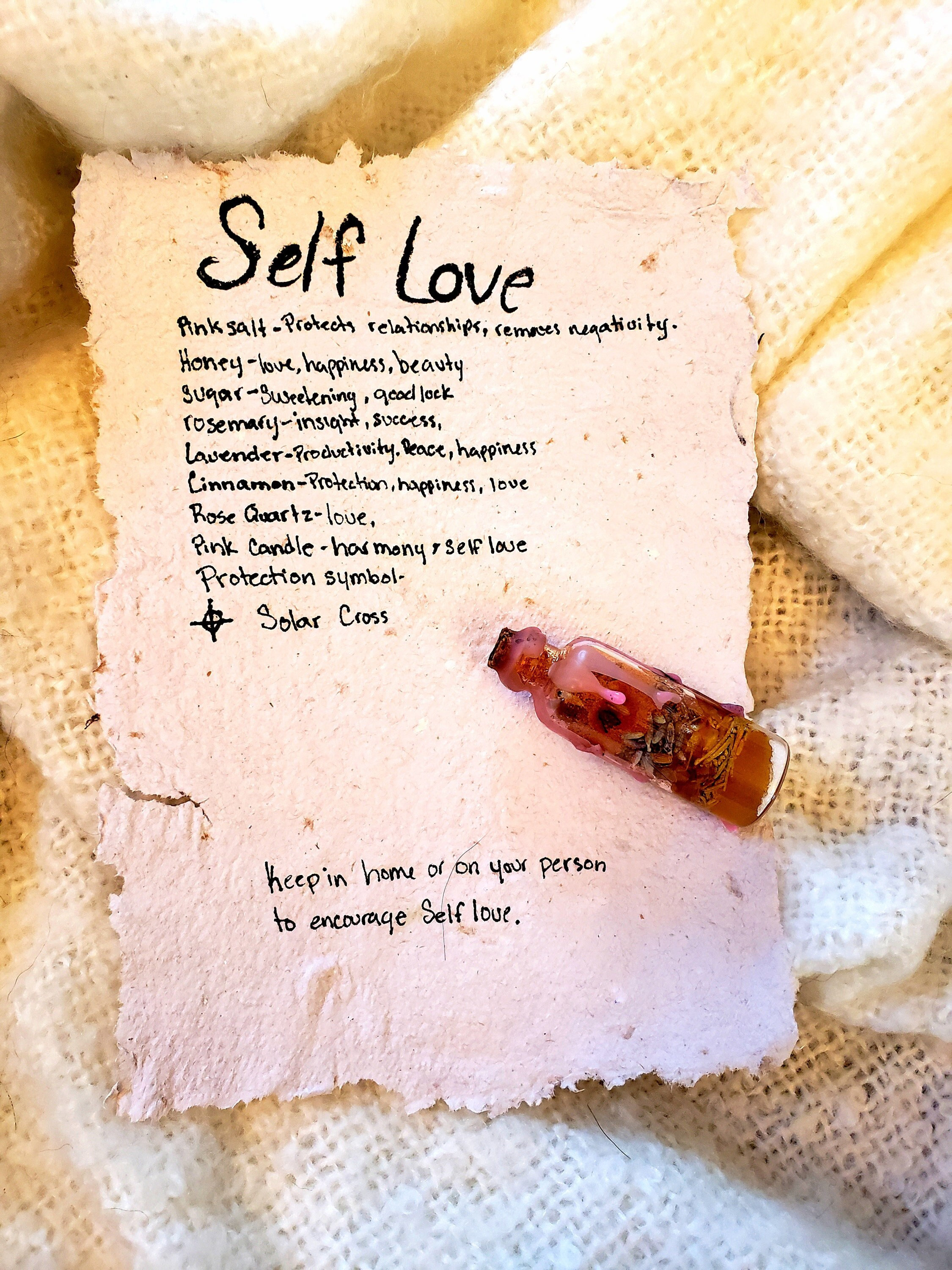 Self Love Spell Jar - Etsy