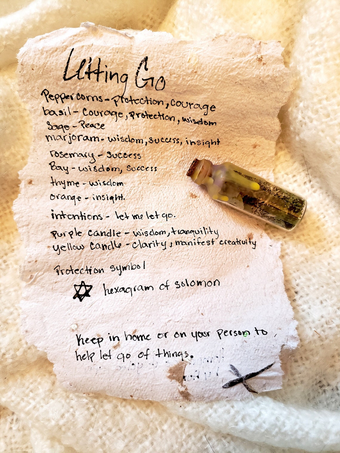 Letting Go Spell Jar - Etsy
