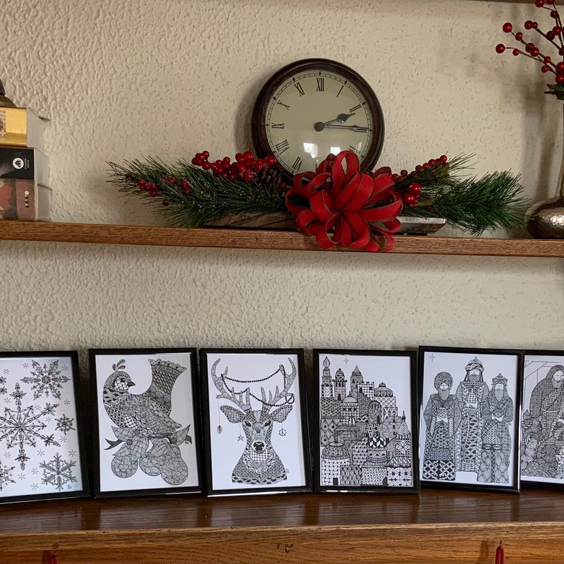 Zentangle Christmas - Etsy