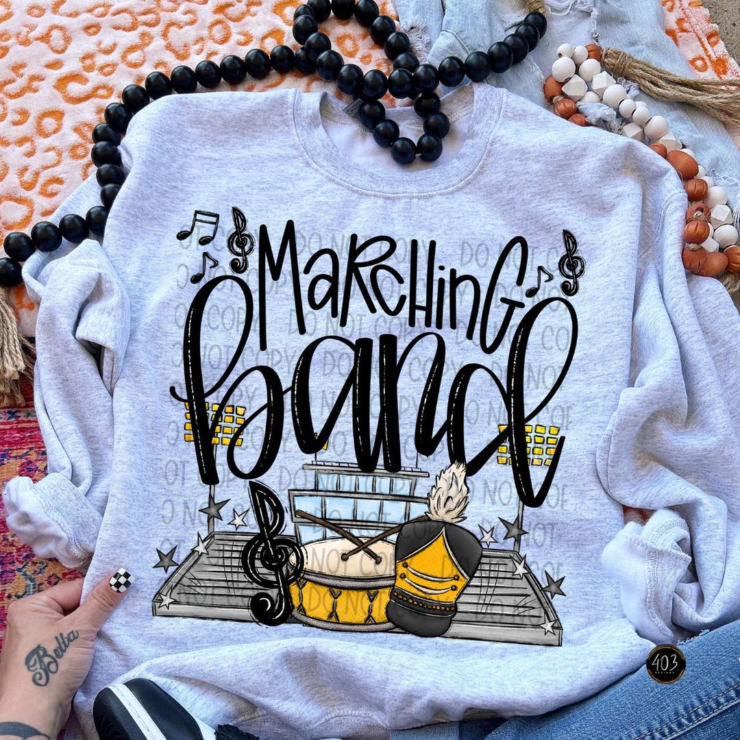 Marching Band | DTF Transfer | Direct to Film Transfer | Ready to Press ...