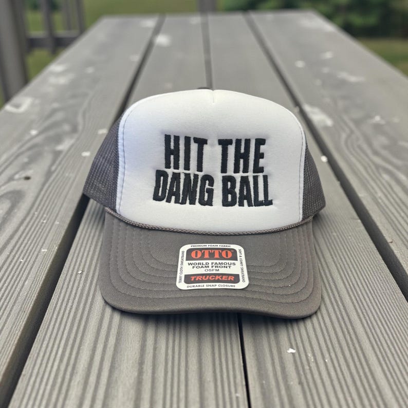 Hit the Dang Ball Embroidered Hat Funny Sports Fan Style - Etsy