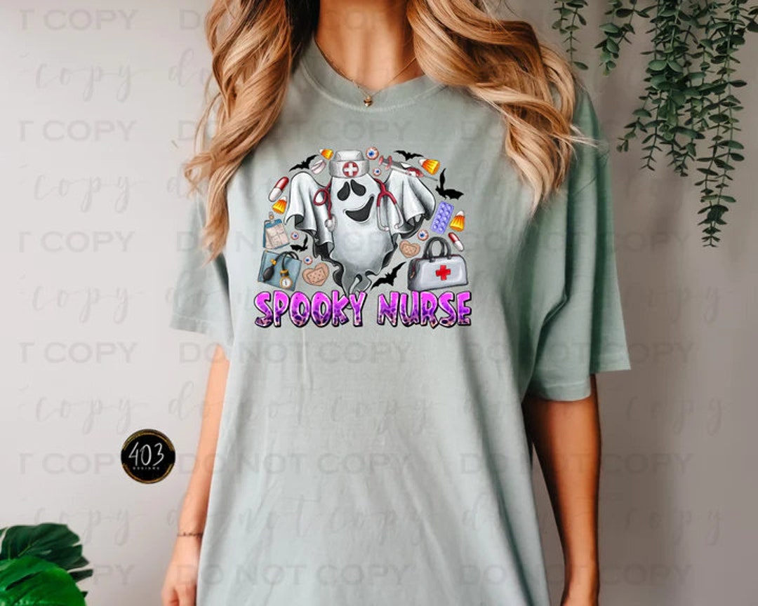 Spooky Nurse | DTF Transfer | Direct to Film Transfer | Ready to Press ...