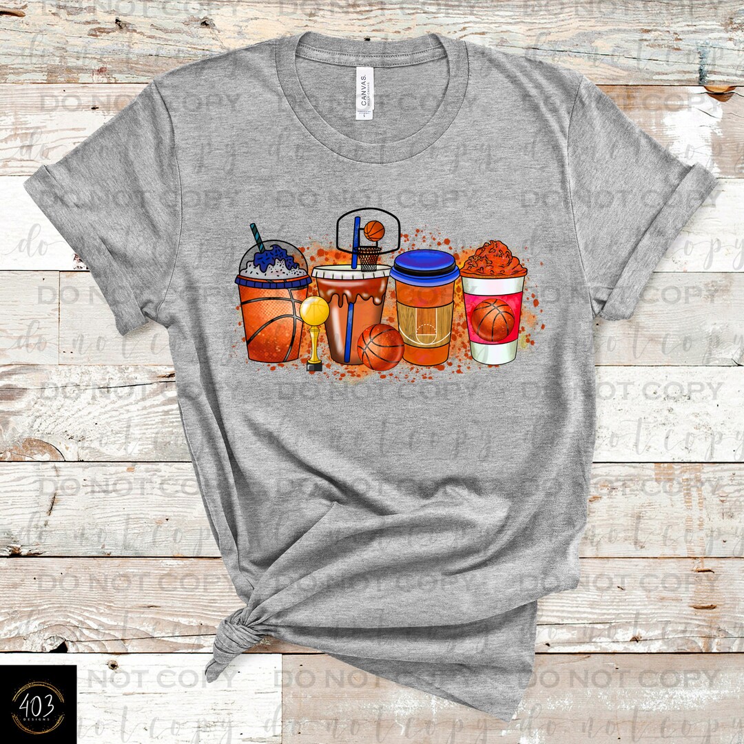 Basketball Coffe Drink DTF Transfer Direct to Film Transfer Ready to ...