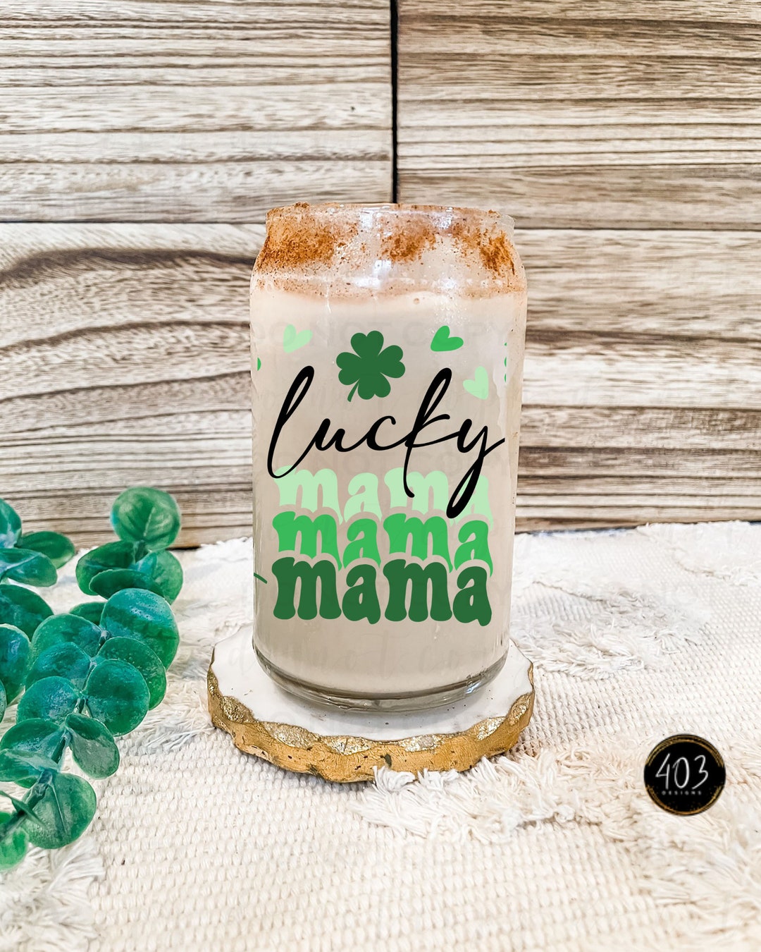 Lucky Mama Libby Glass Can UV DTF Transfer - Etsy
