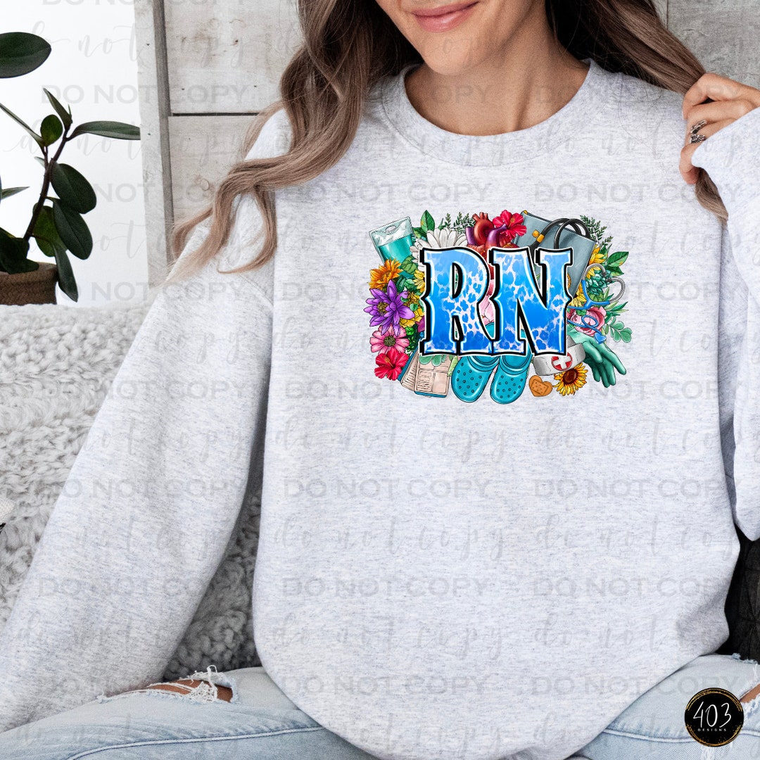 RN Floral | DTF Transfer | Direct to Film Transfer | Ready to Press ...
