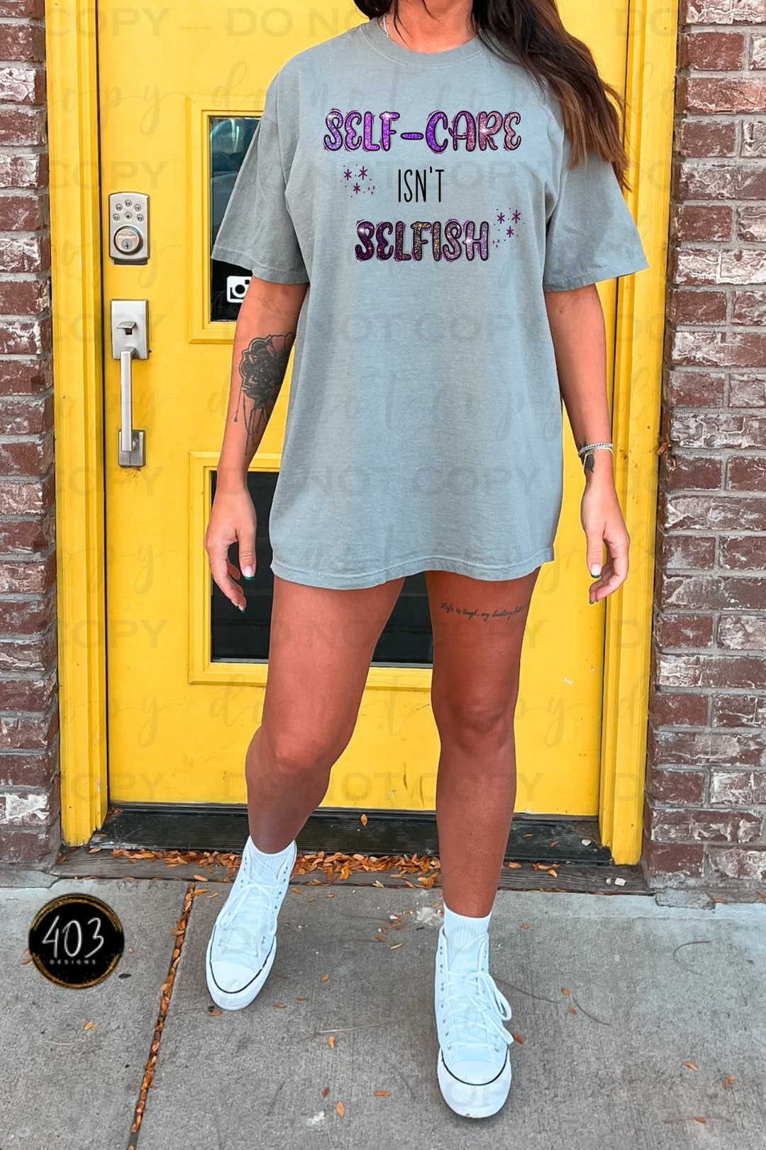 Self Care Isn't Selfish Faux Sequin | DTF Transfer | Direct to Film Transfer | Ready to Press ...