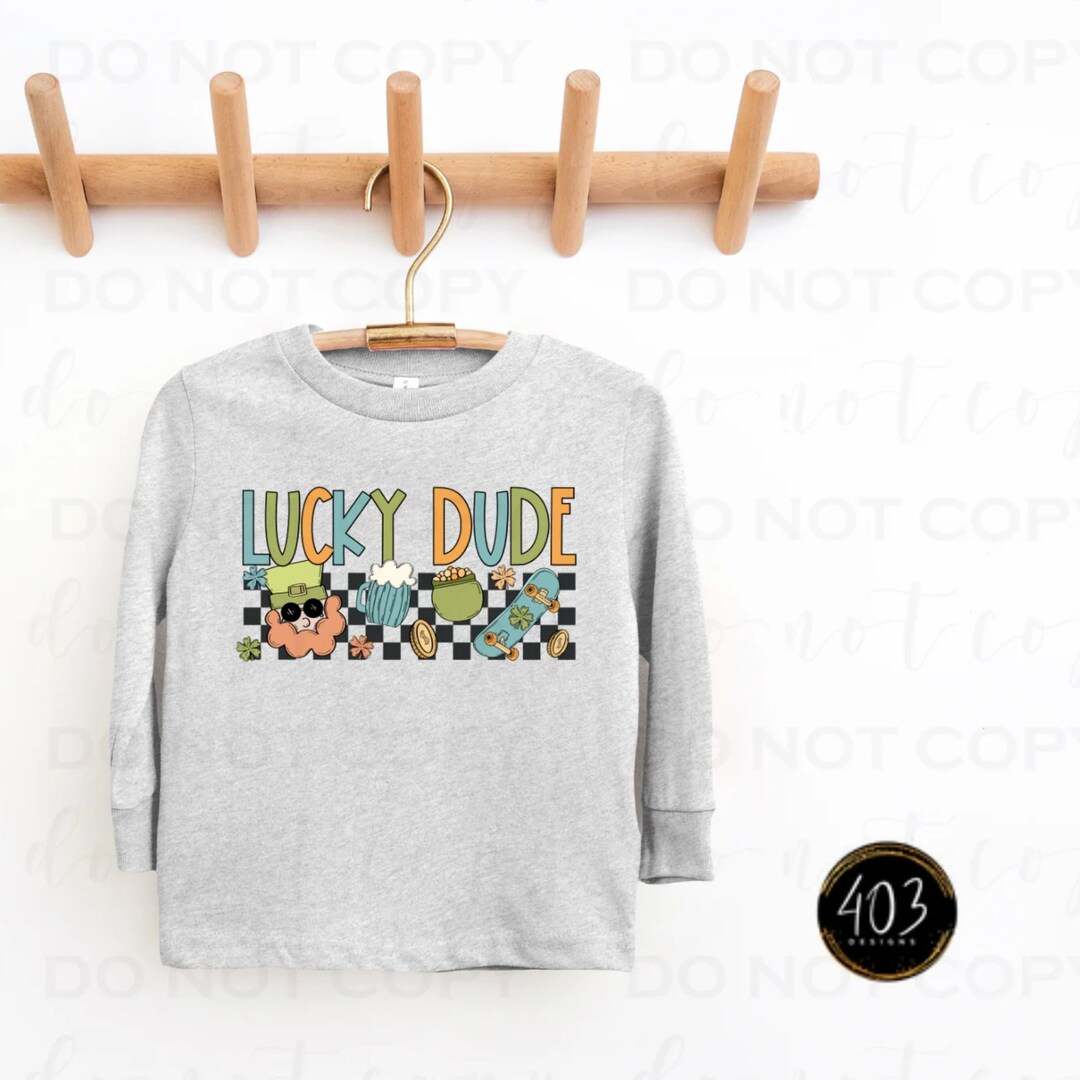 Lucky Dude | DTF Transfer | Direct to Film Transfer | Ready to Press ...