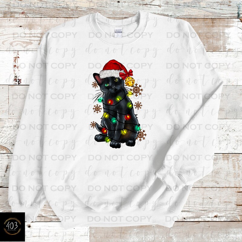 Black Cat Dtf Files - Etsy