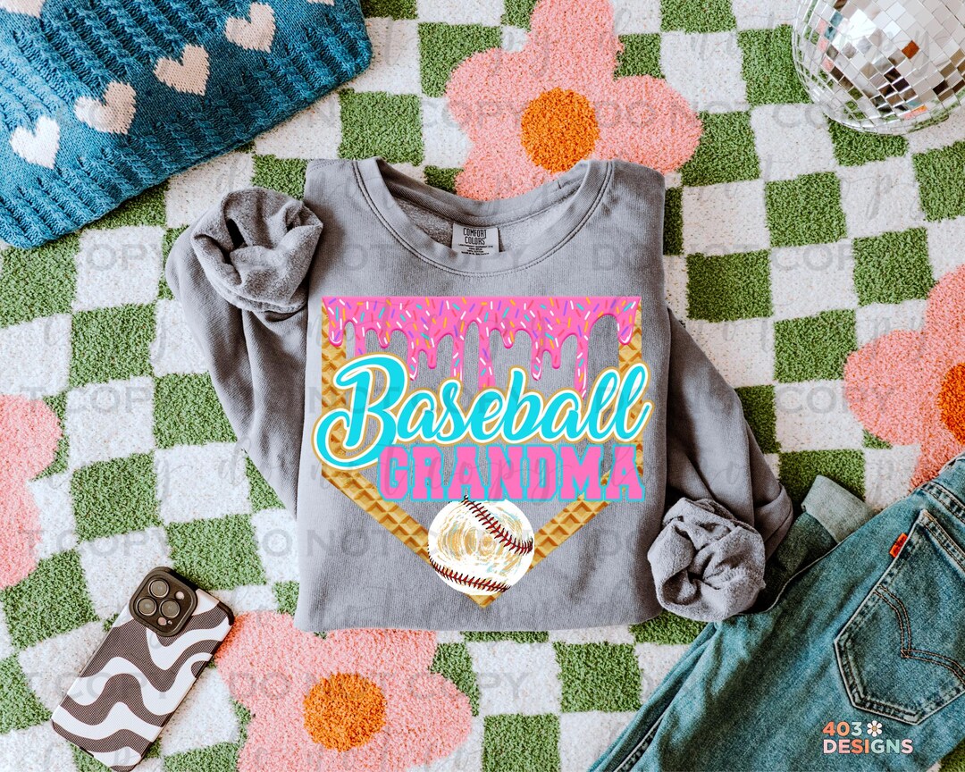 Baseball Drip Grandma | DTF Transfer | Direct to Film Transfer | Ready ...