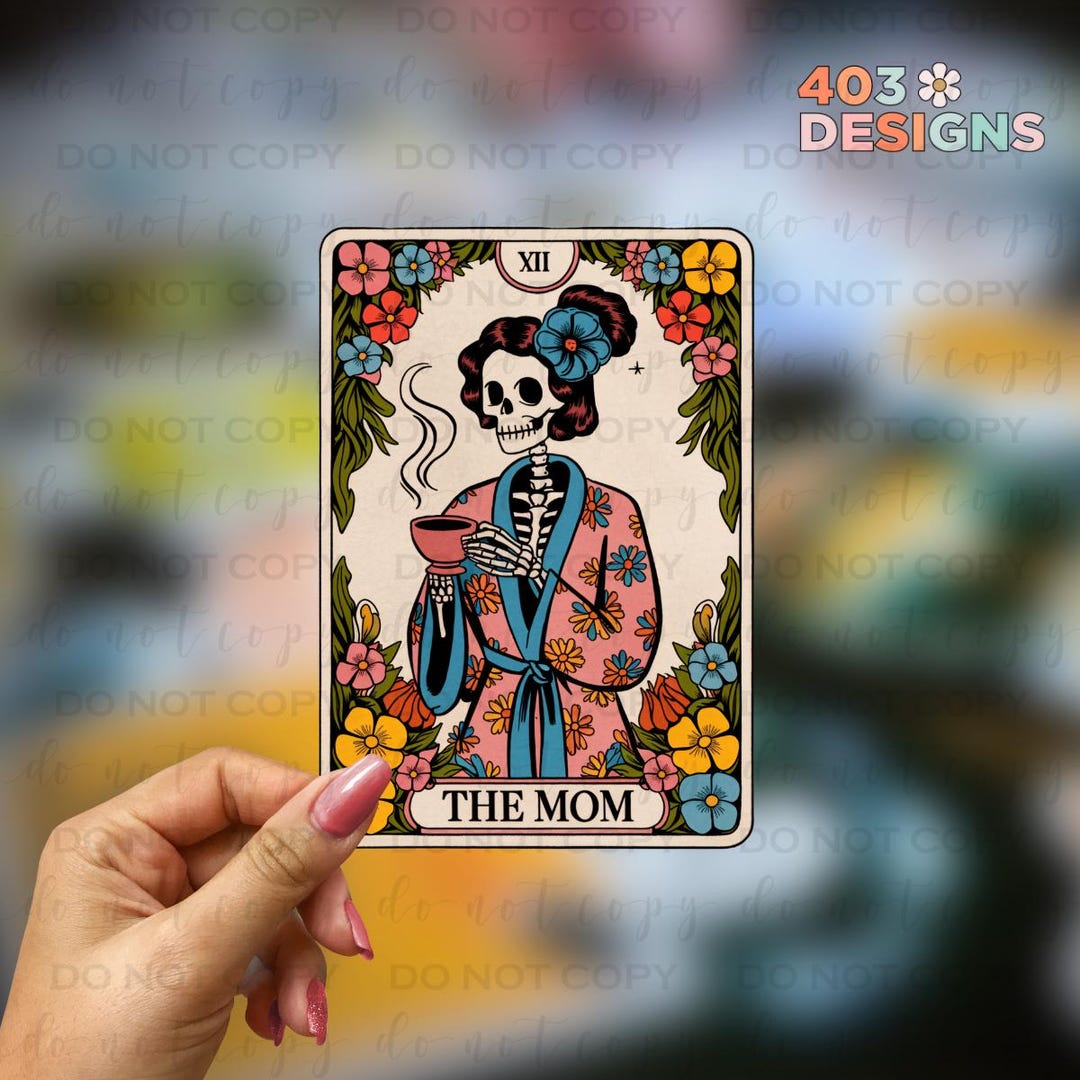 The Mom Tarot Card | UV DTF Stickers | UV Transfer Stickers | Durable ...