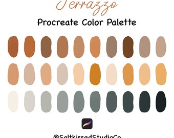 Tropical Leaves Color Palette | Procreate Color Palette | Lettering ...