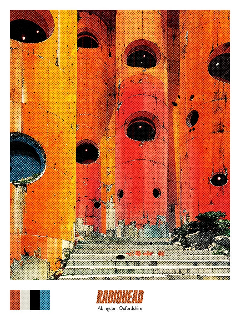 Music Poster - Radiohead - Etsy