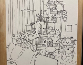 Studio Drawing | Etsy