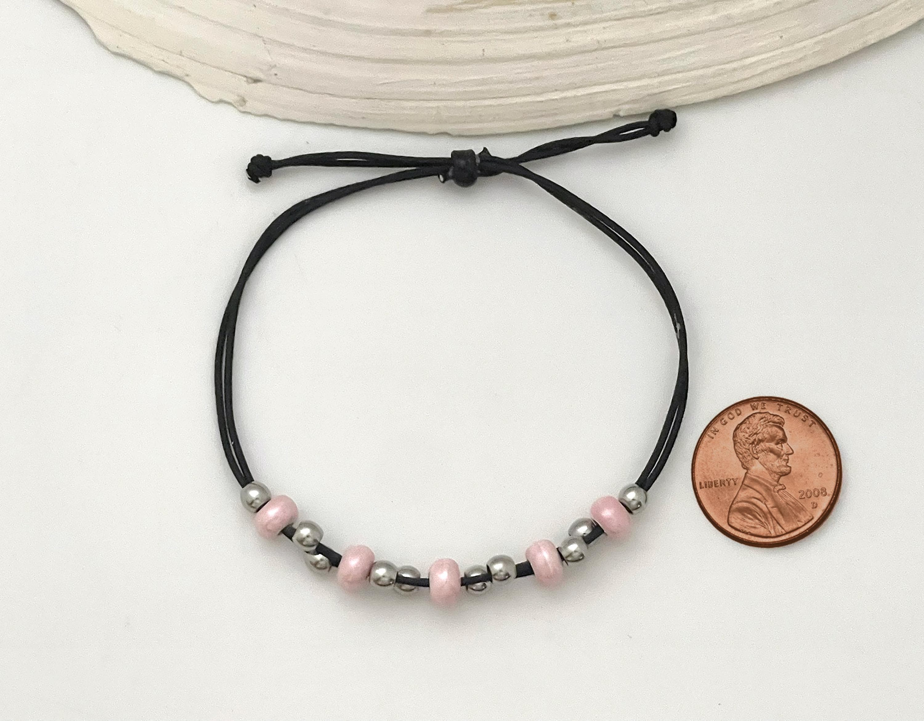 Fidget Bracelet: Sliding Beads in the Color of Your Choice, Adjustable ...
