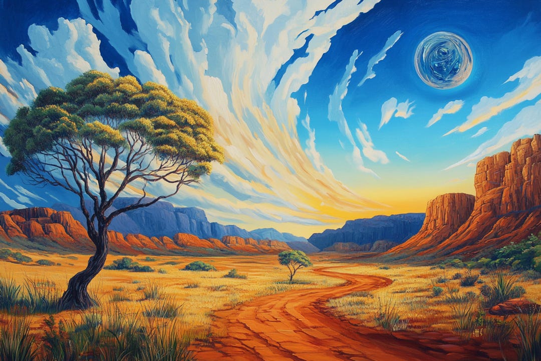 Australian Outback Digital Art | Athelstan Beckwith-inspired Paintings ...