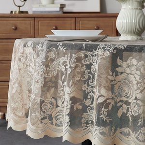 Lace Tablecloth - Etsy